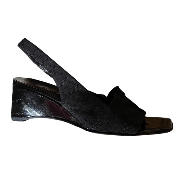 Prevata | Shoes | Prevata Vintage Made In Italy Fabric Slingback Open ...
